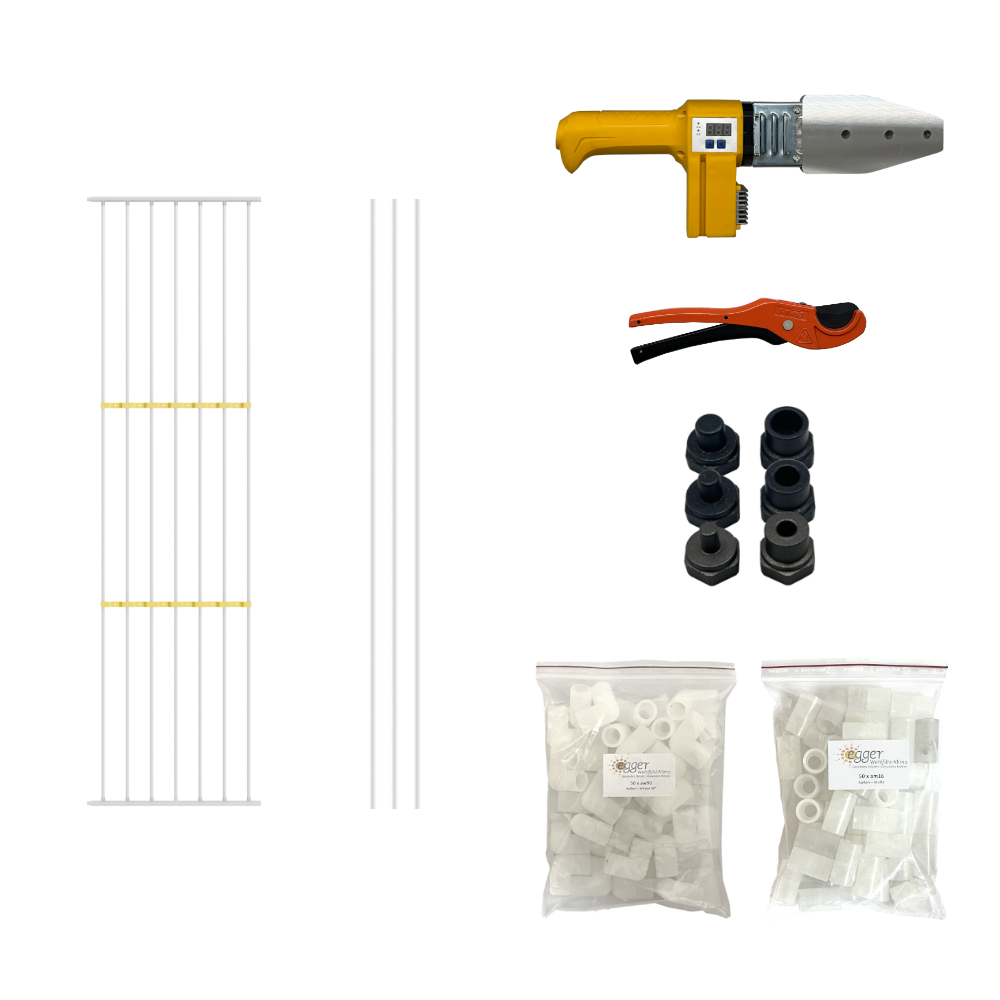 Ceiling heating set 15 m² - register length 2 m - egger Wohlfühl-Klima